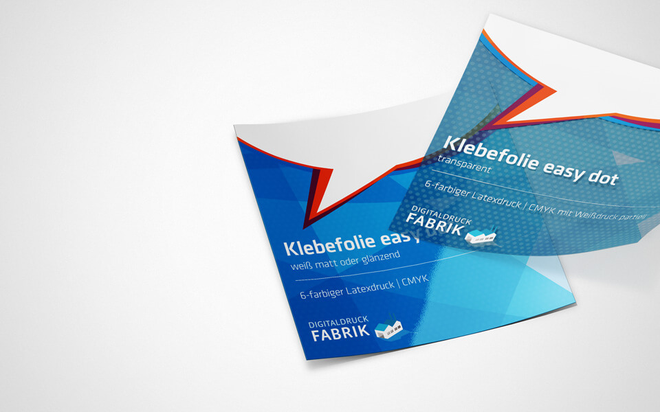 Klebefolie easy dot – günstig drucken lassen | Digitaldruck-Fabrik.ch